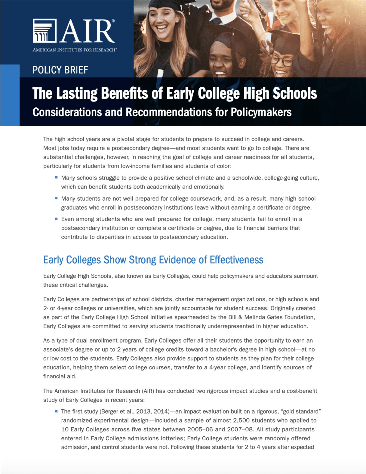 MA Early College – Massachusetts – Early College Initiative